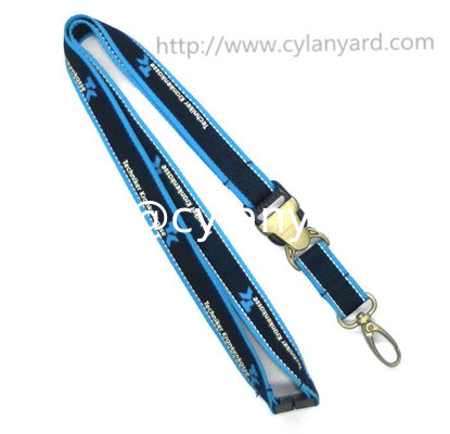 Promotional neck lanyards with metal clasp hook, China lanyard factory for custom lanyards supplier