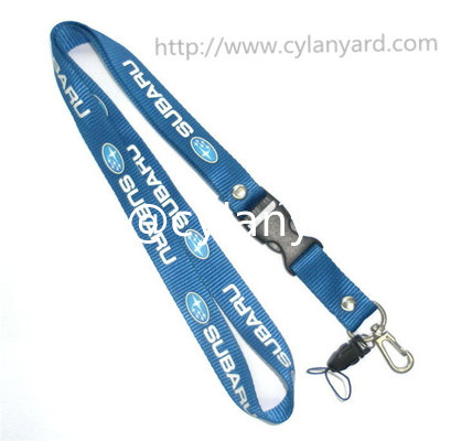 Rivet heavy duty nylon neck lanyards with metal buckle, rivet printed logo nylon lanyards supplier