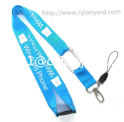 Rivet heavy duty nylon neck lanyards with metal buckle, rivet printed logo nylon lanyards supplier