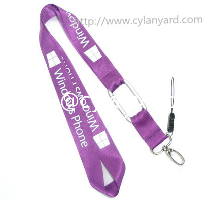 Rivet heavy duty nylon neck lanyards with metal buckle, rivet printed logo nylon lanyards supplier