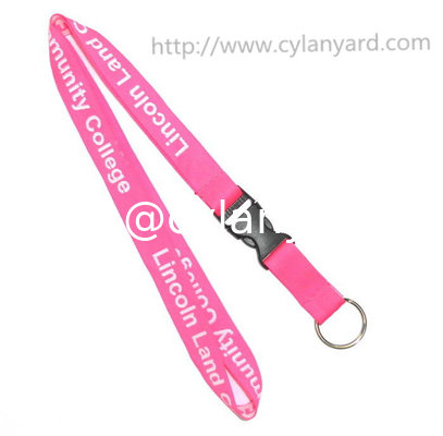 Custom Jacquard logo lanyards, single sided woven jacquard neck ribbon, supplier