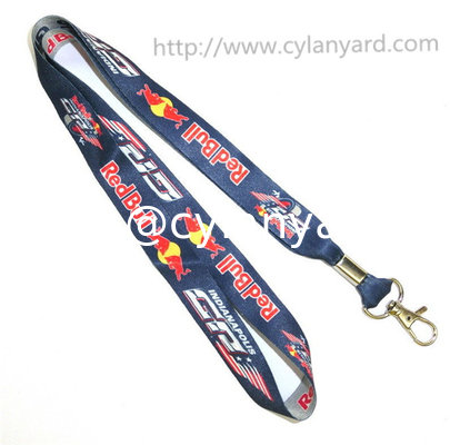 Double end J hook id card badge holder lanyard, full color lanyard with J hook each end supplier