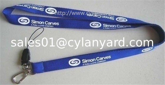 Printed logo polyester neck lanyard with ABS side release, branding id badge lanyards, supplier