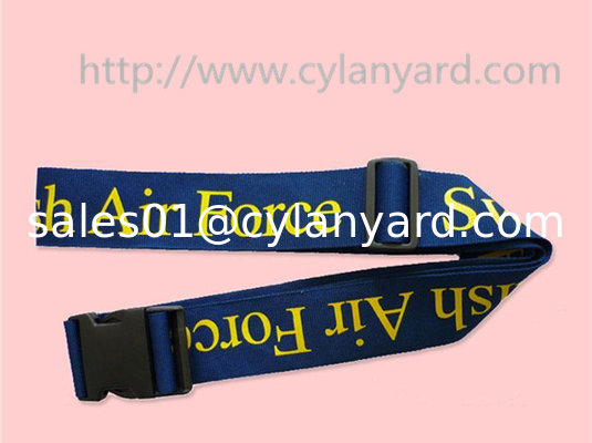 Custom made polyester travel bag security belt with or without digital code lock, supplier