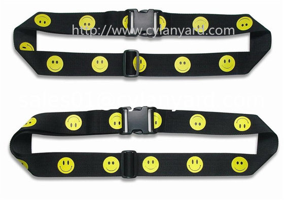 Custom made polyester travel bag security belt with or without digital code lock, supplier