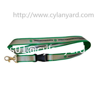Safety visible reflective lanyard ribbon, visible at night, reflective strap lanyards, supplier