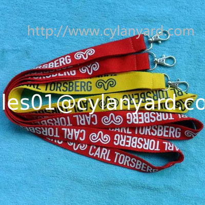 Business id badge holder neck strap ribbon lanyards, cheap simple printed ribbon, supplier