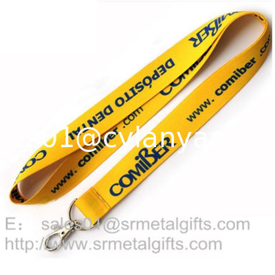 Heat transfe full color print id badge holder lanyards, produced to your specifications supplier