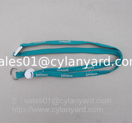 Tube polyester badge lanyard with retractable pull reel, badge reel tubular neck straps, supplier