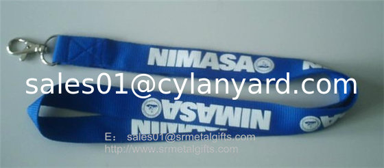 Cheap promotional logo print neck ribbon lanyards, simple printed polyester straps, supplier