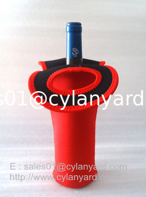 Neoprene beer bottle cooler with zipper, high graded neoprene bottle coolers, supplier