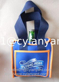 Wine bottle neoprene cooler handbag selection, tailor made neoprene bottle coolers, supplier