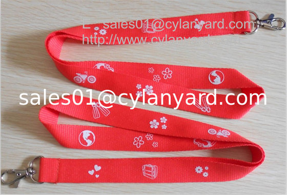 Imprinted logo polyester lanyards,custom made promotional lanyards wholesale, supplier