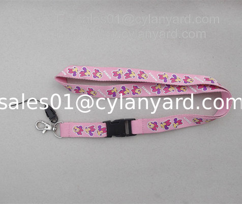 Imprinted logo polyester lanyards,custom made promotional lanyards wholesale, supplier