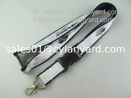Transfer print satin label overlay lanyards with metal egg hook,custom satin lanyards, supplier