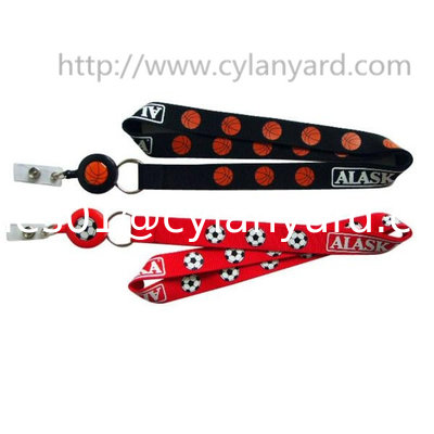 Retractable pull badge reel lanyards, polyester lanyard with badge reel, supplier