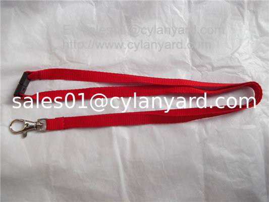 Cheap plain polyester neck strap lanyards, blank polyester badge lanyards, supplier