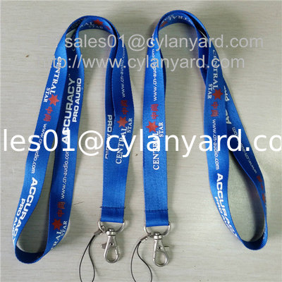 Coloured polyester badge lanyards with plastic detachable release buckle, supplier