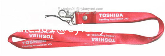 Riveted nylon strap lanyards, nylon badge lanyard with rivet and metal hook, supplier