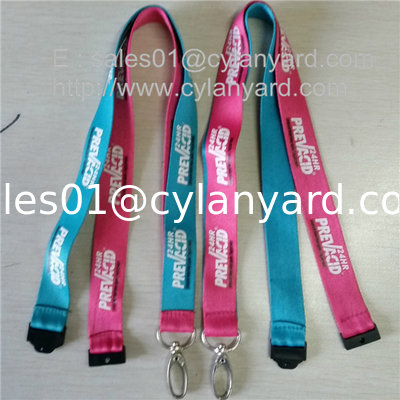 Metal crimped sublimation badge strap lanyards, sublimation lanyard with metal crimp, supplier
