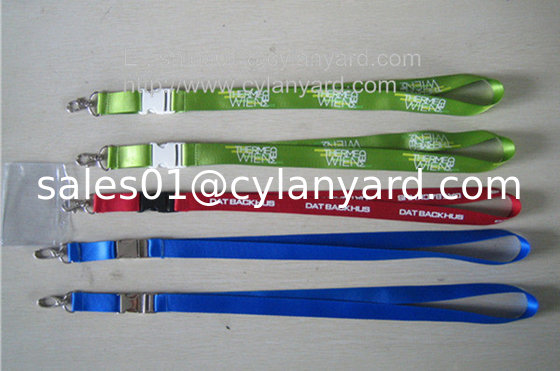 Business printed nylon strap ribbon, imprinted nylon ribbon with swivel card clip, supplier