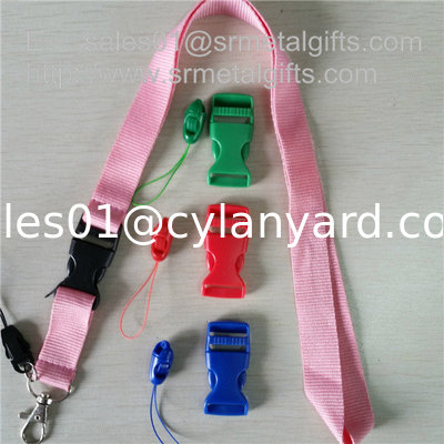 Rivet seal polyester neck strap lanyard with metal clip hook, blue ribbon with rivet, supplier