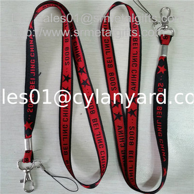 1 inch woven jacquard id badge ribbons wholesale, custom polyester woven lanyards, supplier