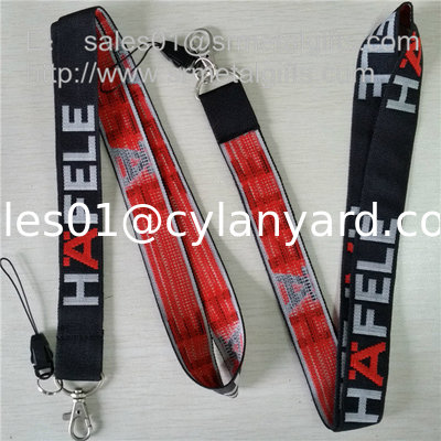 1 inch woven jacquard id badge ribbons wholesale, custom polyester woven lanyards, supplier