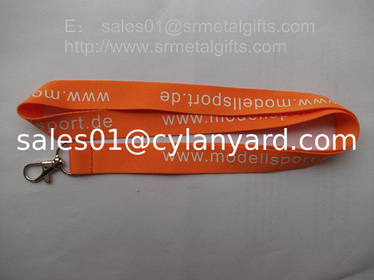 Rivet seal polyester neck strap lanyard with metal clip hook, blue ribbon with rivet, supplier