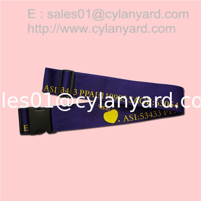 Custom polyester travel belts manufacturer China, polyester luggage straps wholesale, supplier