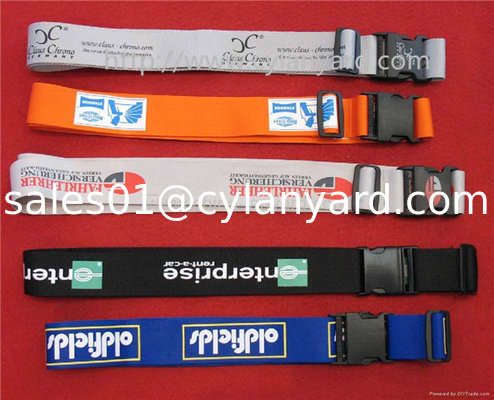 Heavy duty polyester luggage belt with screen printed, supplier