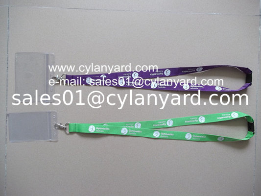 Cheap printed neck lanyards, colour lanyard with id badge, supplier