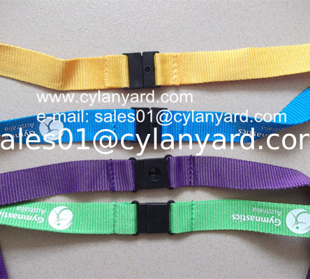 Cheap printed neck lanyards, colour lanyard with id badge, supplier