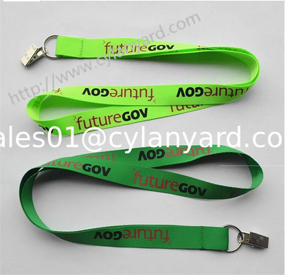 Sublimated neck lanyard with plastic release buckle and swivel clip, supplier