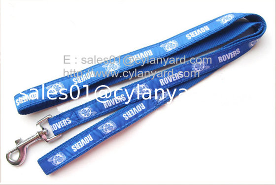 Dye sublimation polyester lanyard dog collar and dog leash set, supplier
