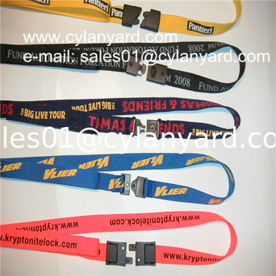 polyester lanyard with metal clasp clip, metal trigger clip lanyards, supplier