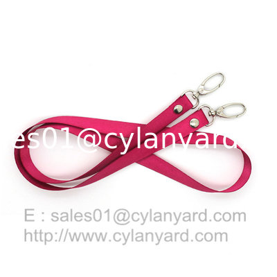 Double ended clip badge lanyard with rivet, rivet lanyard with two end hook, supplier