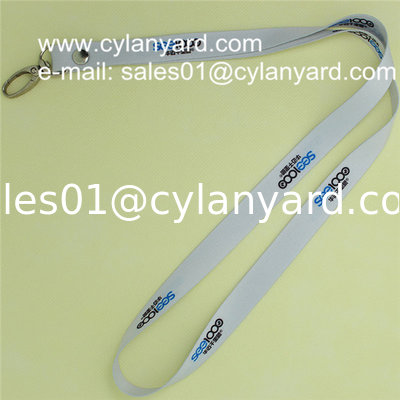 Customized sublimated lanyard with heavy duty metal snap hook supplier