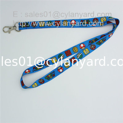Personalized designer sublimation neck ribbon with metal clasp clip supplier
