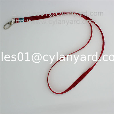 High graded nylon badge lanyard with rivet and ABS release buckle supplier