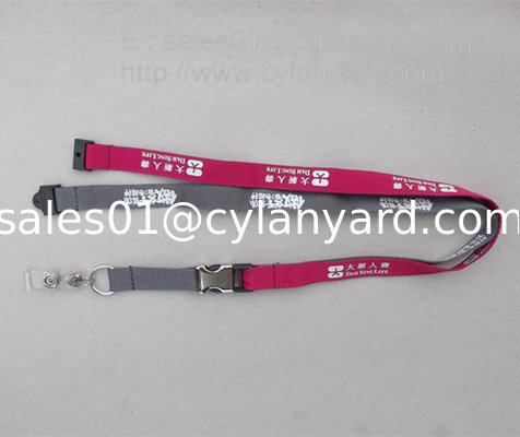 Key holder lanyards, rivet polyester key lanyard with split ring supplier