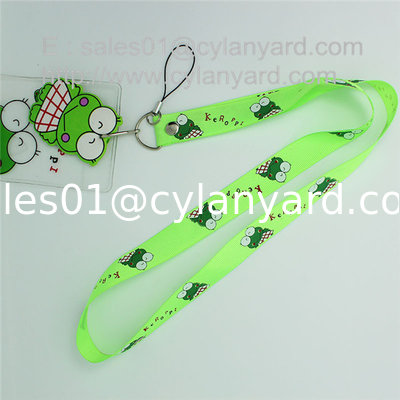 Printed polyester id card holder lanyard with printed plastic pocket supplier