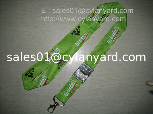 Personalized polyester rivet lanyard with plastic release buckle supplier