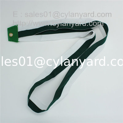 Stripe polyester lanyard to medal, sports medal lace ribbon supplier