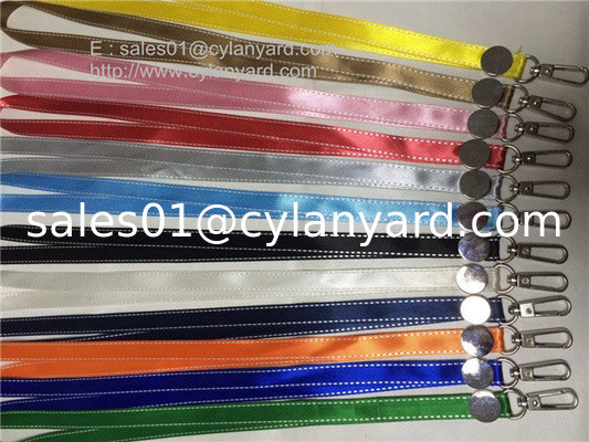 Fashionable nylon lanyard with laser engraved metal coin decor supplier