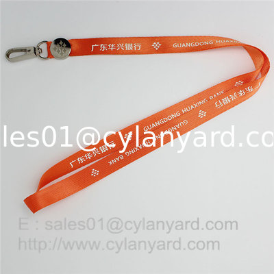 Fashionable nylon lanyard with laser engraved metal coin decor supplier