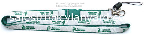 Expensive double layered jacquard label overlay lanyards wholesale, supplier