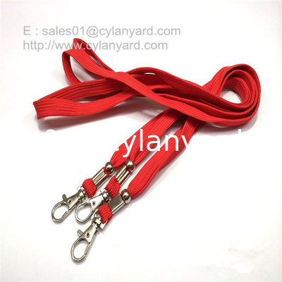Luxury tube lanyard with metal retractible badge reel supplier