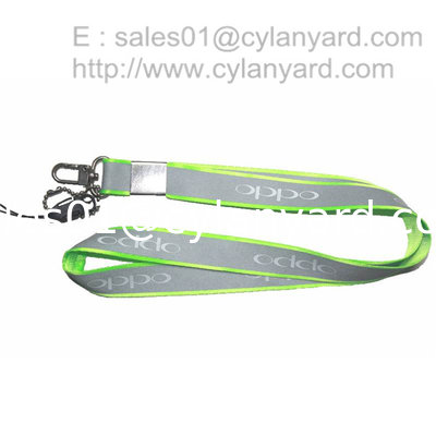Safety reflective lanyard with release buckle visible at night supplier