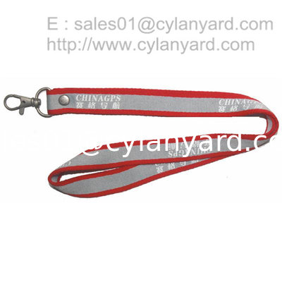 Safety reflective lanyard with release buckle visible at night supplier